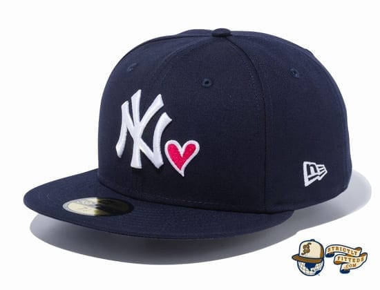New York Yankees Heart 59Fifty Fitted Hat by MLB x New Era | Strictly ...