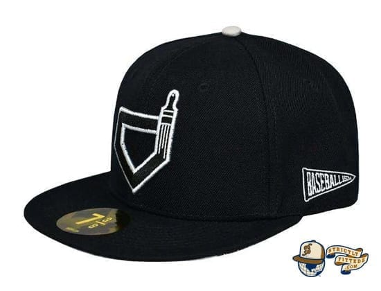 Paint The Black Fitted Hat by Baseballism | Strictly Fitteds