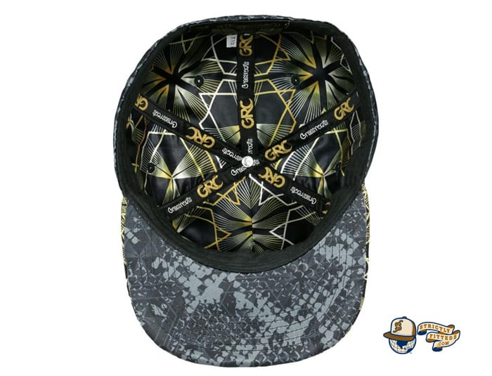 Celestial Serpent Black Fitted Cap by Grassroots | Strictly Fitteds