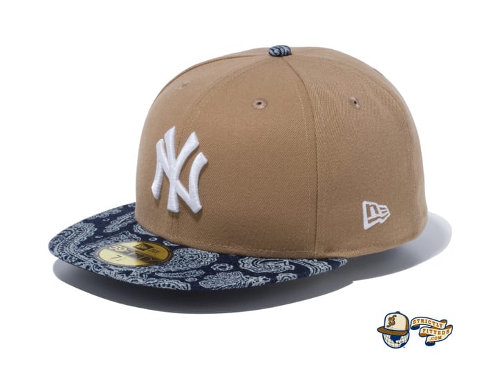 New York Yankees Denim Paisley 59Fifty Fitted Cap by MLB x New Era ...