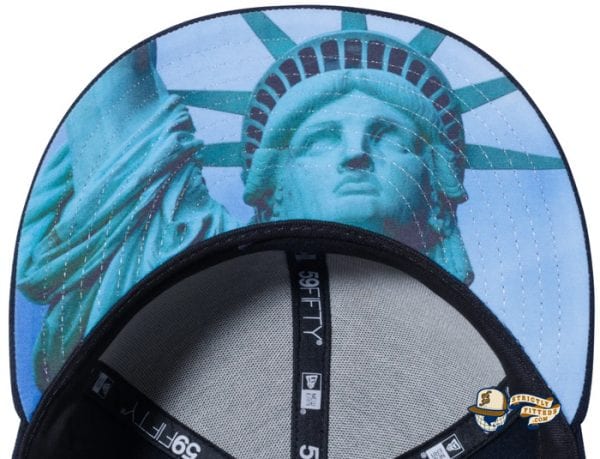 New York Yankees Statue of Liberty Undervisor 59Fifty Fitted Cap by MLB ...