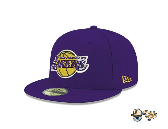 Los Angeles Lakers NBA Champions Side Patch 59Fifty Fitted Cap by NBA x ...