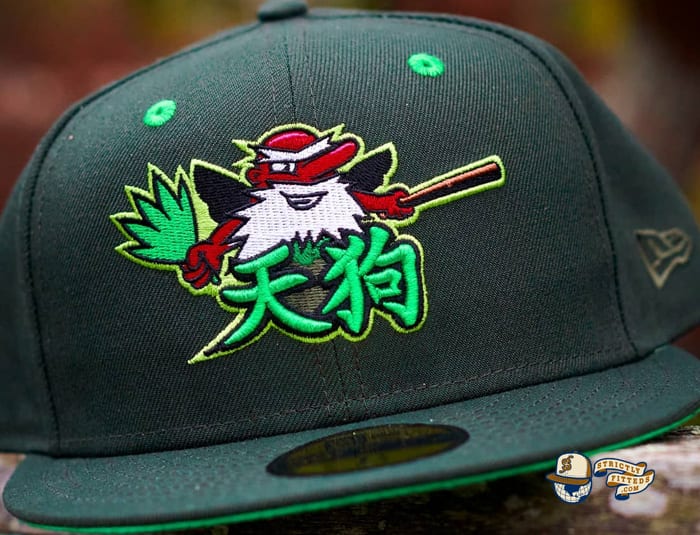 Tengu Warrior Dark Seaweed Island Green 59Fifty Fitted Cap by Dionic x ...