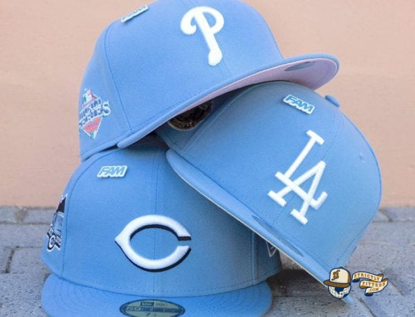 Fam Cap Store Exclusive Mlb Sky Blue 59fifty Fitted Cap Collection By Mlb X New Era Strictly
