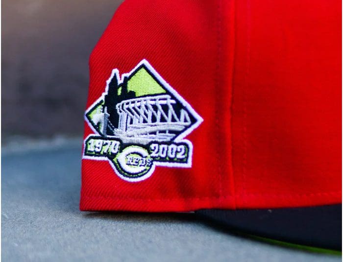 Cincinnati Reds 2002 Red Black Kiwi 59Fifty Fitted Hat by MLB x New Era ...
