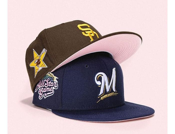 MLB Pink Bottom June 2022 59Fifty Fitted Hat Collection by MLB x New ...
