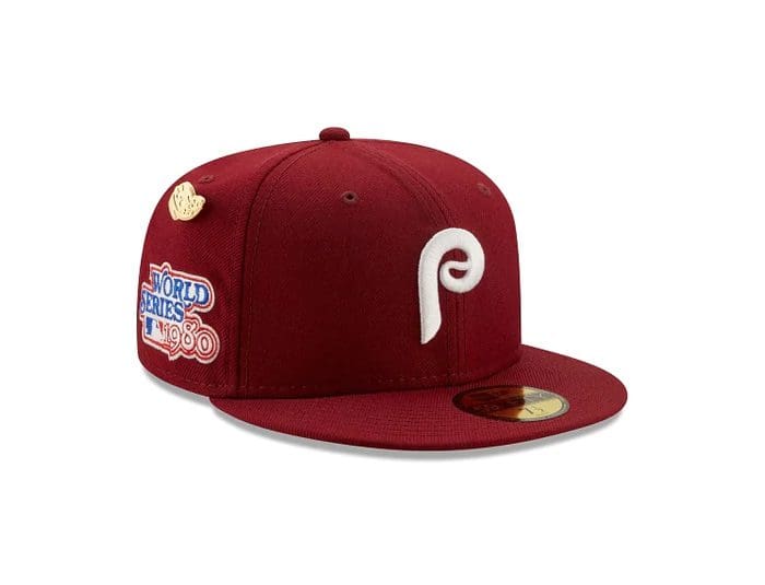 Philadelphia Phillies 1980 Logo History Maroon 59Fifty Fitted Hat by ...