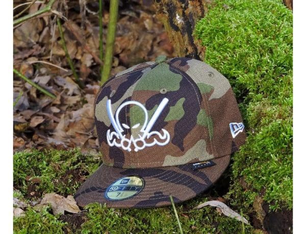 Cordura OctoSlugger Woodland Camo 59Fifty Fitted Hat by Dionic x New ...