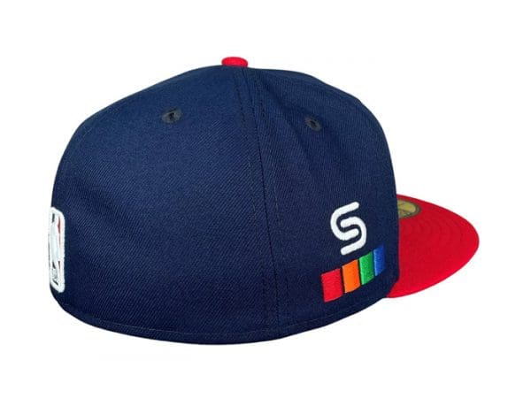 Philadelphia 76ers Spectrum Logo Navy Red 59Fifty Fitted Hat by NBA x ...