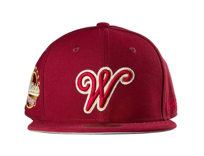 Worldwide Burgundy WSL Fitted Hat by Westside Love | Strictly Fitteds