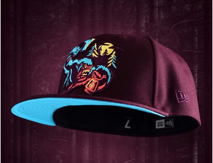 Sasquatch Maroon 59Fifty Fitted Hat by Noble North x New Era | Strictly ...