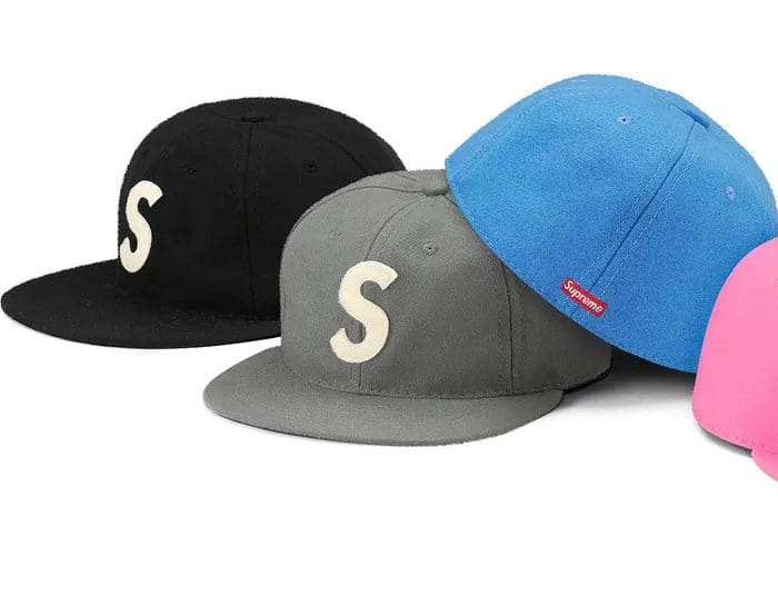 Supreme S Logo Spring Summer 2023 Fitted Hat by Supreme x Ebbets ...