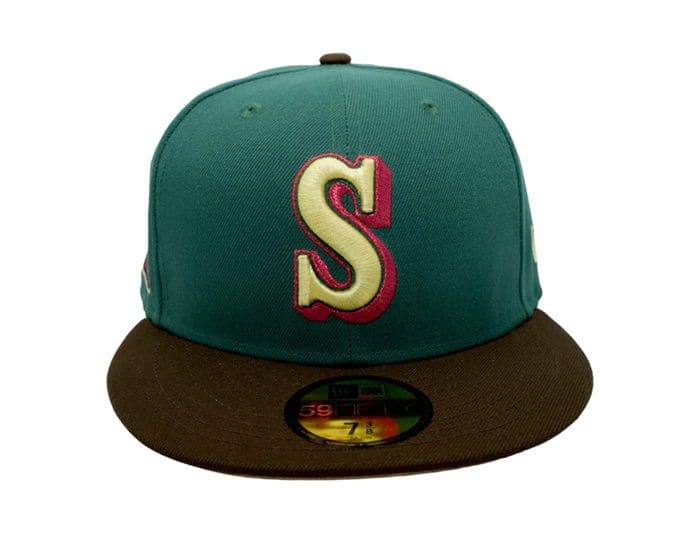 Seattle Mariners 30th Anniversary Emerald Green Walnut 59Fifty Fitted ...