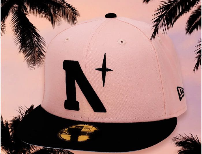 North Star Blush Black 59Fifty Fitted Hat by Noble North x New Era ...