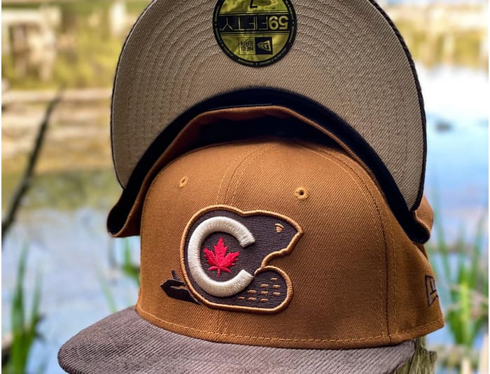 Canadian Beaver Brown Walnut Corduroy 59Fifty Fitted Hat by Noble North ...