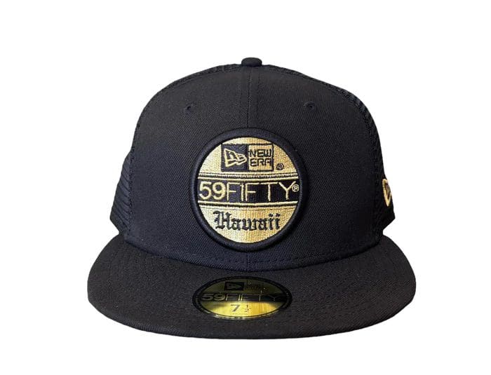Hawaii Flagship Mesh Gold 59Fifty Fitted Hat by 808alldayx New Era ...