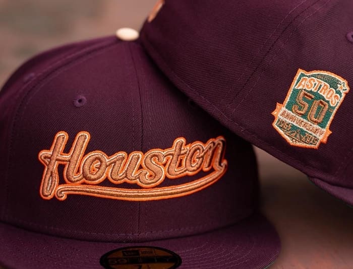 Houston Astros Copper Panic 59Fifty Fitted Hat by MLB x New Era ...