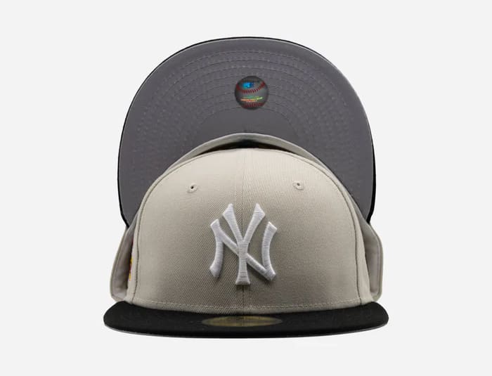 New York Yankees Scruff God Bone Black 59Fifty Fitted Hat by MLB x New ...
