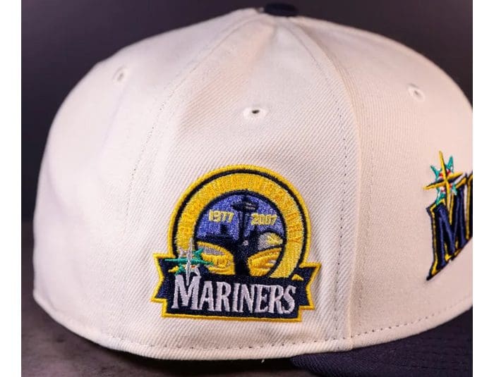 Seattle Mariners 30th Anniversary Chrome White Navy 59Fifty Fitted Hat ...