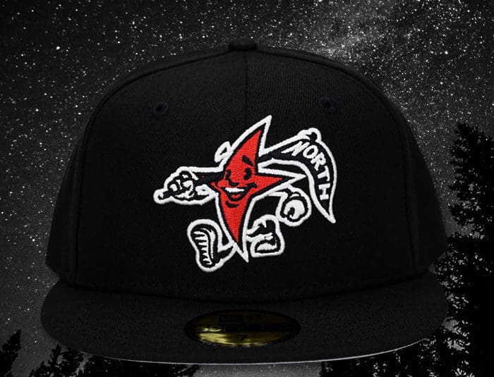 North Star Mascot Black 59Fifty Fitted Hat by Noble North x New Era ...