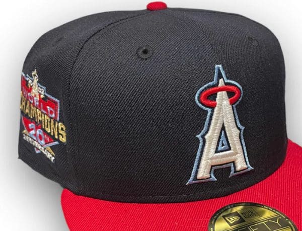Anaheim Angels 2002 World Champions Navy Red 59Fifty Fitted Hat by MLB ...