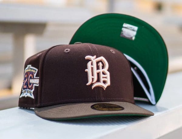 Birmingham Barons 20th Anniversary Dark Walnut Mocha 59Fifty Fitted Hat ...