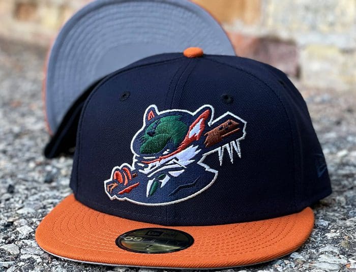 Sneaky Blinders Navy Rust Orange 59Fifty Fitted Hat by Noble North x ...