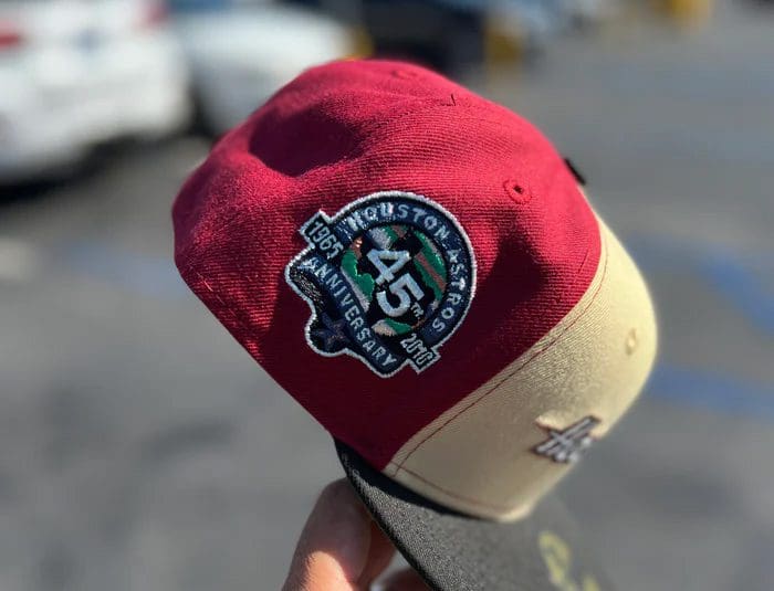 Houston Astros Script 2-Tone Brick 59Fifty Fitted Hat by MLB x New Era ...