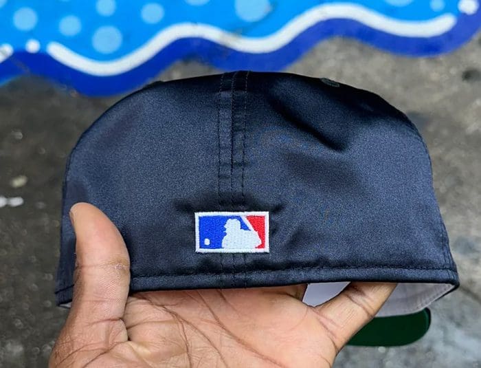 New York Yankees 1975 World Series Navy Blue Satin 59Fifty Fitted Hat ...