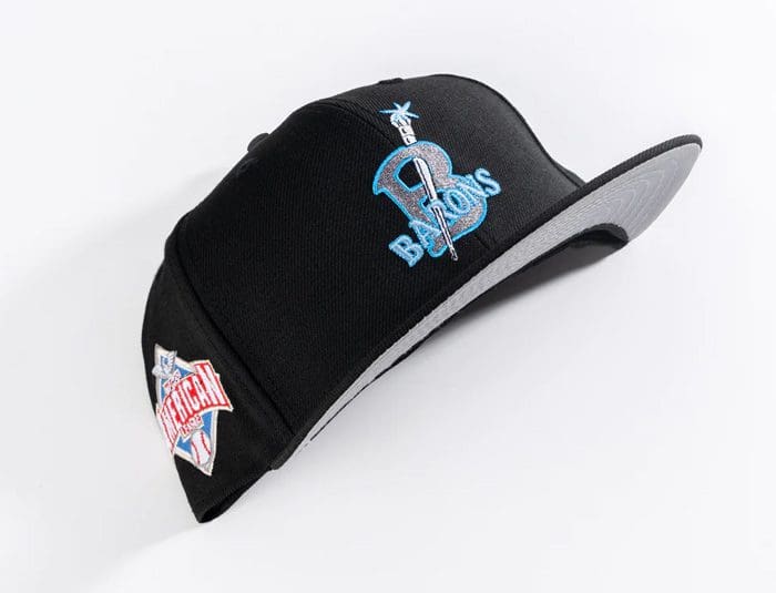Birmingham Black Barons Black Grey 59Fifty Fitted Hat by New Era ...