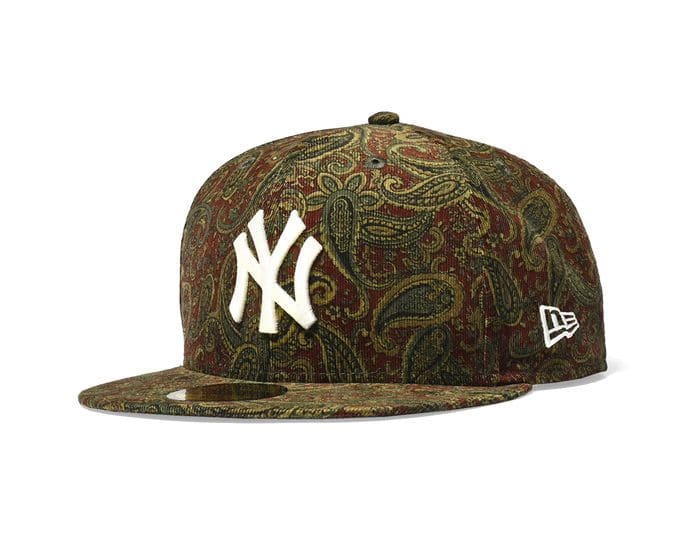 New York Yankees Paisley 59Fifty Fitted Hat by MLB x New Era | Strictly ...