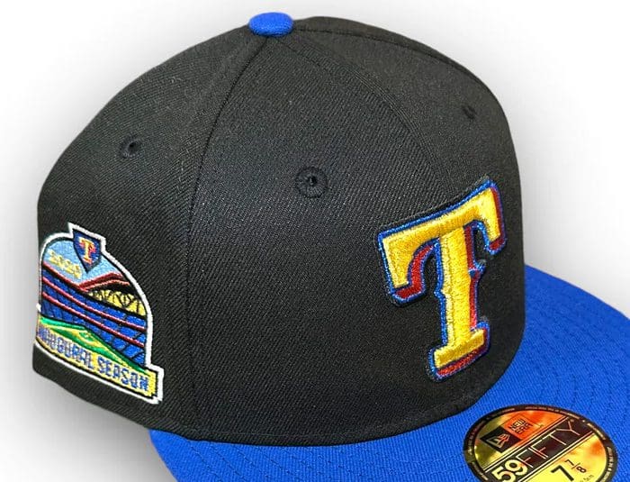 Texas Rangers 2020 Inaugural Black Blue 59Fifty Fitted Hat by MLB x New ...