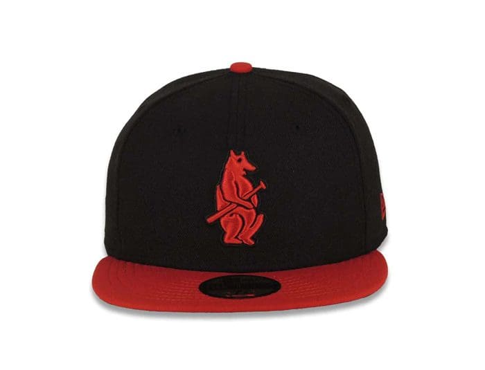 Chicago Cubs Cooperstown Logo Black Red 59Fifty Fitted Hat by MLB x New ...