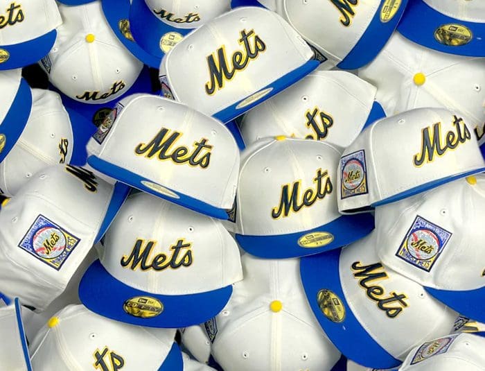 New York Mets 25th Anniversary Chrome White Light Royal 59Fifty Fitted ...