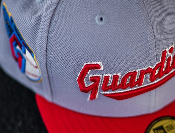 Cleveland Guardians Grey Red 59Fifty Fitted Hat by MLB x New Era ...