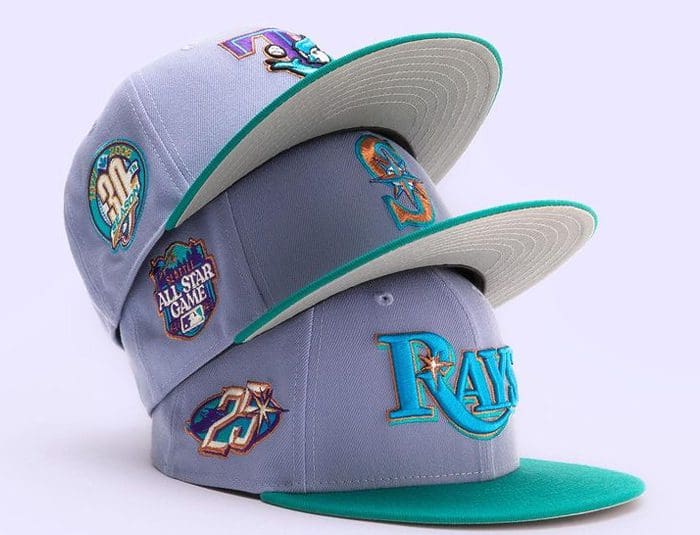 Hat Club Lavender Teal 59Fifty Fitted Hat Collection by MLB x New Era ...