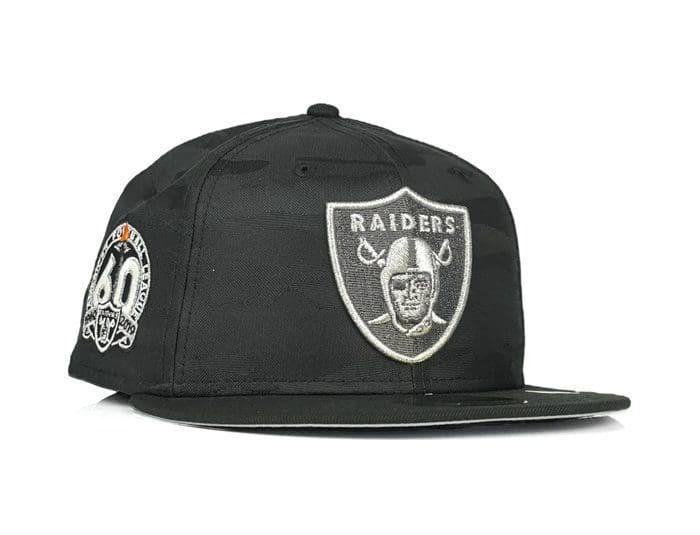 Las Vegas Raiders Black Camo 59Fifty Fitted Hat by NFL x New Era | Strictly Fitteds