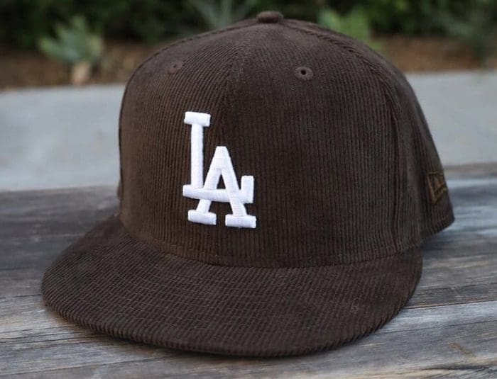 Los Angeles Dodgers Brown Corduroy Gray 59Fifty Fitted Hat by MLB x New ...