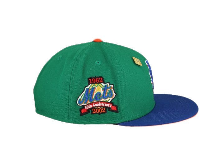 New York Mets 40th Anniversary Green Orange 59Fifty Fitted Hat by MLB x ...