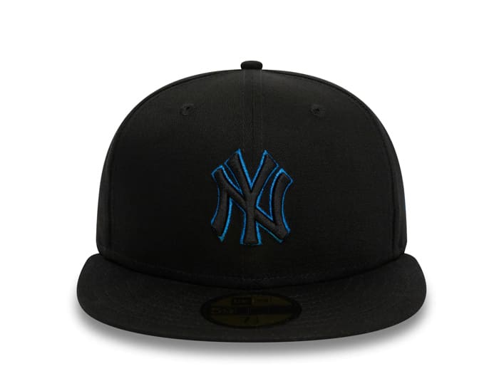 New York Yankees Metallic Outline 59Fifty Fitted Hat by MLB x New Era ...