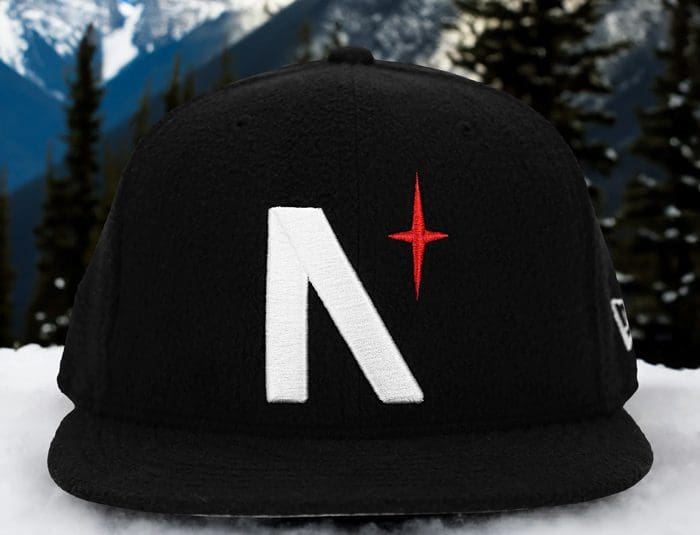 North Star Black Micro Fleece 59Fifty Fitted Hat by Noble North x New ...