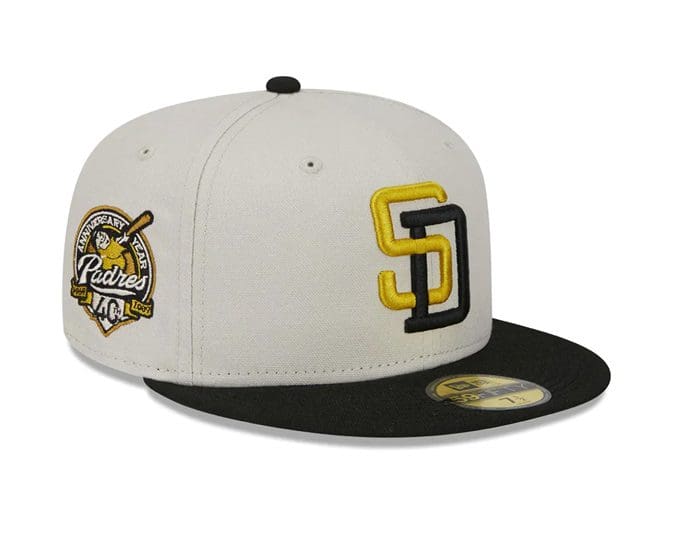 San Diego Padres Two-Tone Stone Black 59Fifty Fitted Hat by MLB x New ...