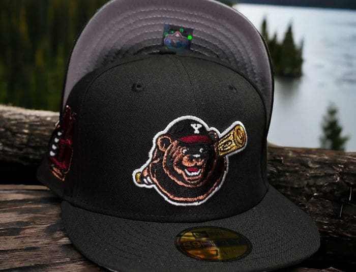 Yakima Bears YB Bears Black 59Fifty Fitted Hat by MiLB x New Era ...