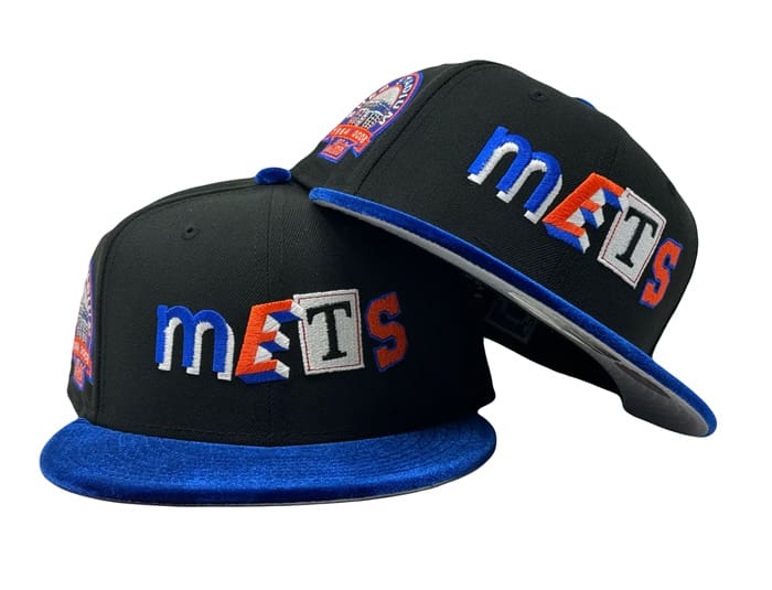 New York Mets 1964-2008 Shea Stadium Royal Velvet 59Fifty Fitted Hat by ...