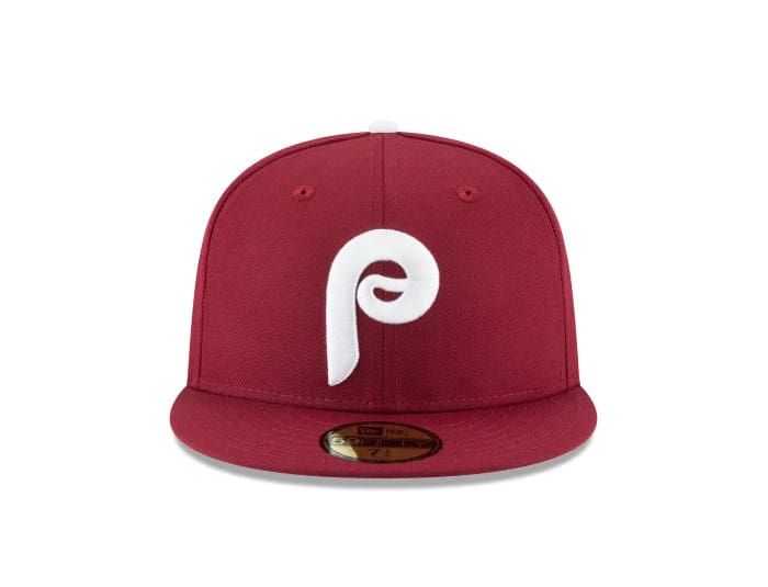 Philadelphia Phillies 1970 Cooperstown Maroon Grey 59Fifty Fitted Hat ...