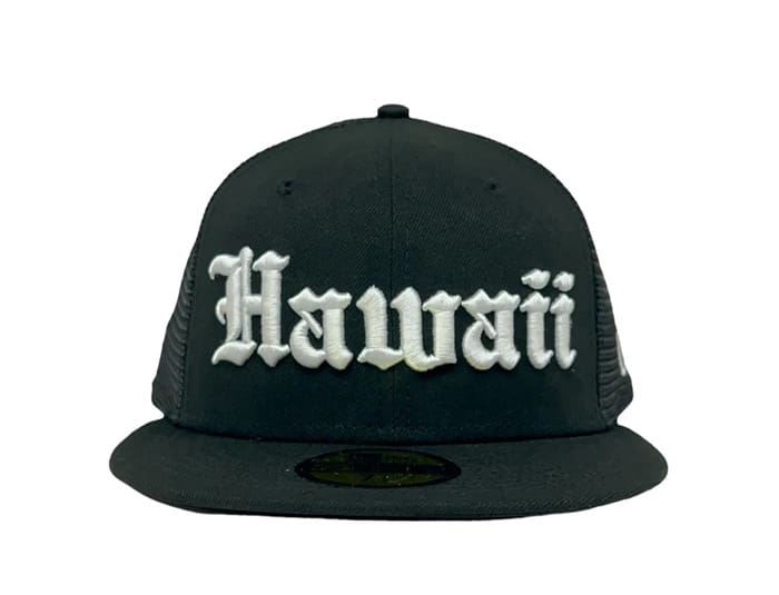Hawaii Black Mesh 59Fifty Fitted Hat by 808allday x New Era | Strictly ...