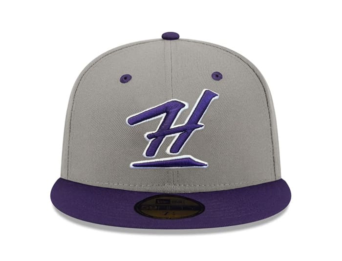 Kalai Gray Purple 59Fifty Fitted Hat by Fitted Hawaii x New Era ...