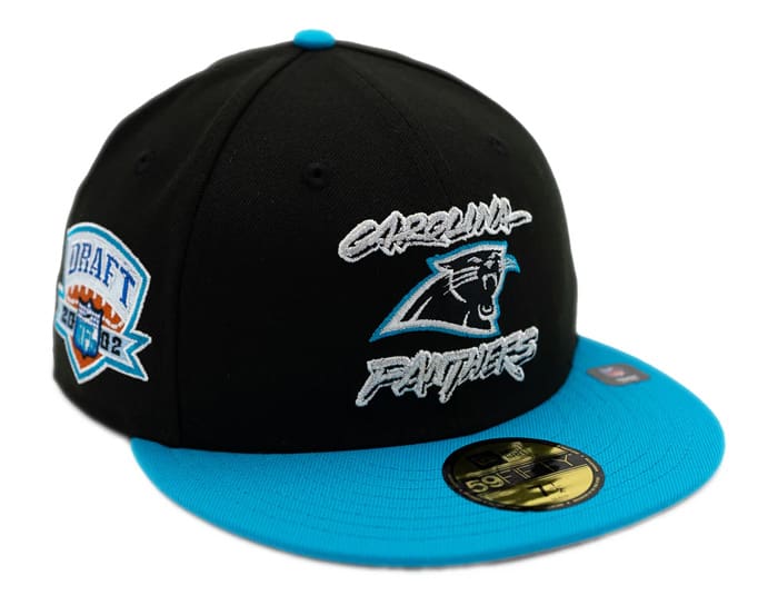 Carolina Panthers Black Blue 59Fifty Fitted Hat by NFL x New Era ...