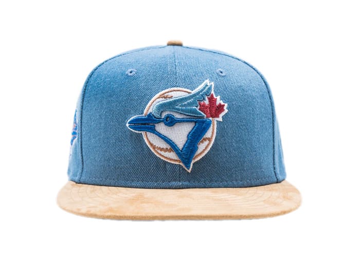 Toronto Blue Jays Denim Suede 59Fifty Fitted Hat by MLB x New Era ...
