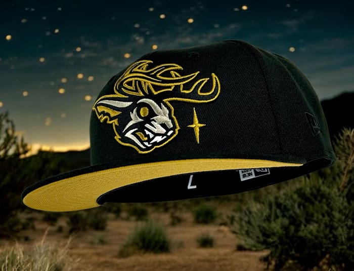 Jackalope Black Old Gold 59Fifty Fitted Hat by Noble North x New Era ...